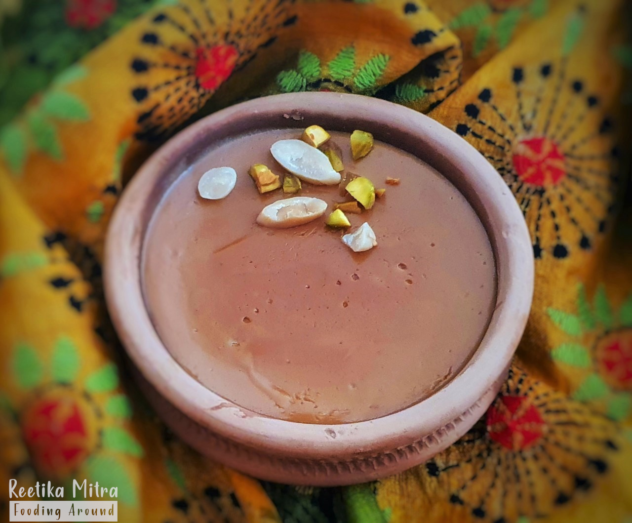 Bengali Baked Doi with Jaggery - Reetika Mitra